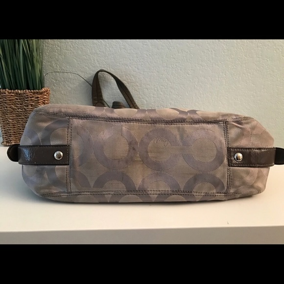 Coach | Bags | Grey Coach Signature Purse | Poshmark